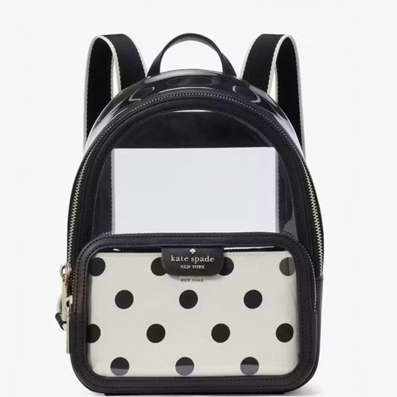 kate spade | Bags | Kate Spade Clare Clear See Through Stadium Backpack ...